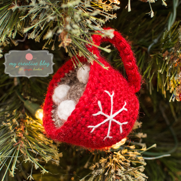 Christmas Mug Ornaments – Crochet Pattern – My Creative Blog