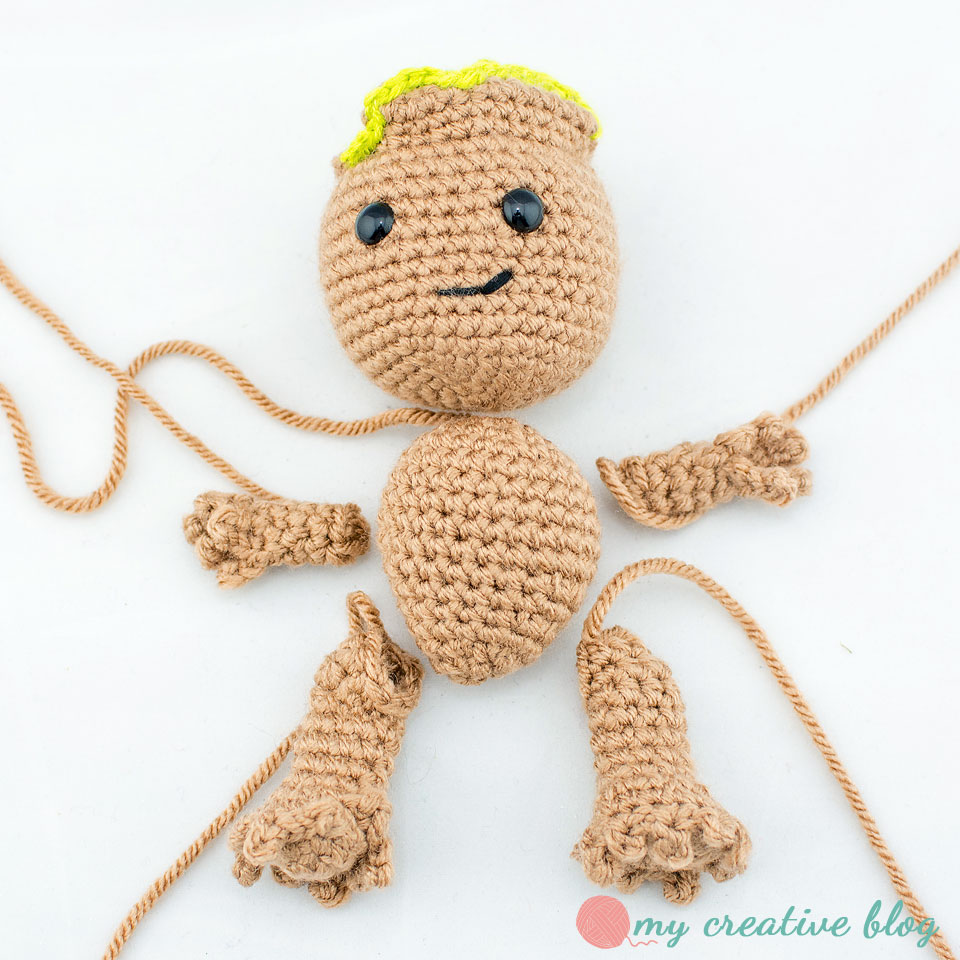 Toddler Groot – Crochet Pattern – My Creative Blog